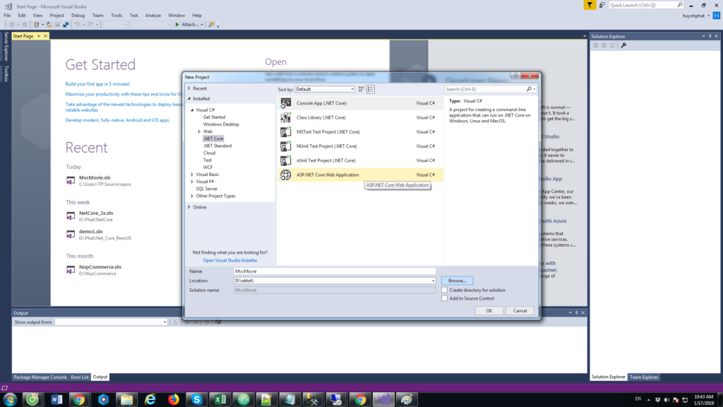 Aspnet Core Mvc Hướng Dẫn Tạo Project Aspnet Core Mvc Cho Người 9500